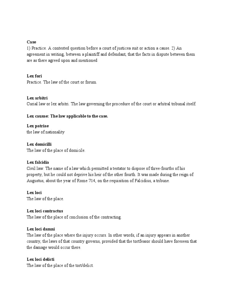 Legal Terms for Law Students | PDF | Lawsuit | In Rem Jurisdiction