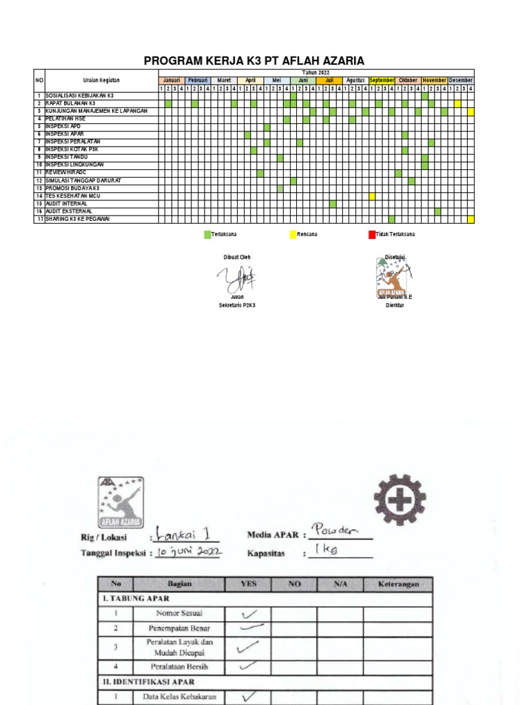5.program Inspeksi LK3 | PDF