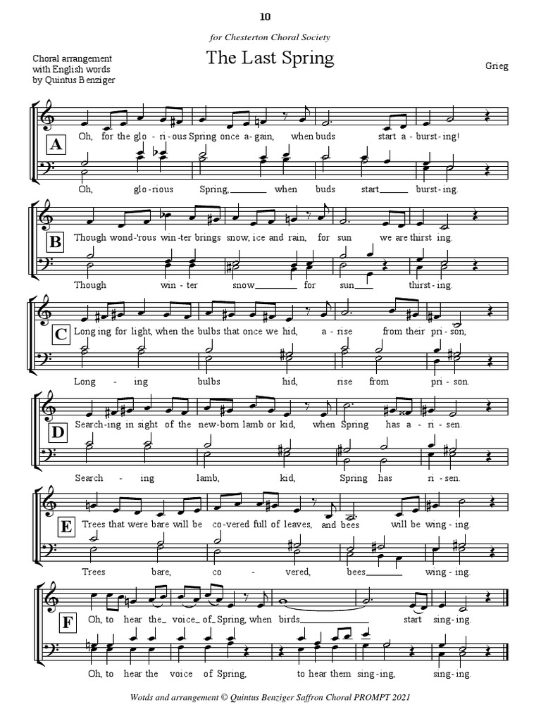10 Grieg Last Spring PDF | PDF