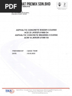 Mix Design ACW14 JKR Specification 1998 (2020) | PDF | Asphalt | Concrete