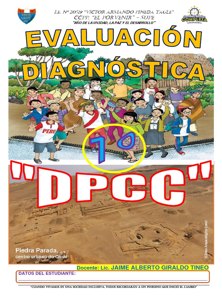 Evaluacion Diagnostica DPCC 1ro | PDF | Acoso cibernético | Violencia