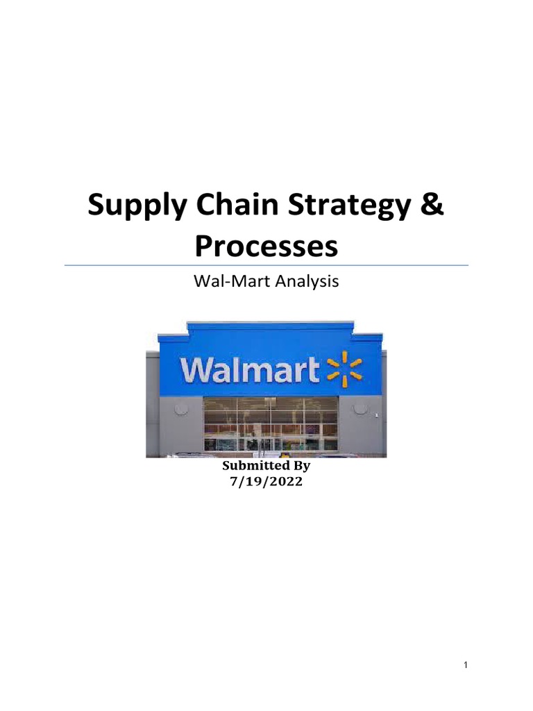 Walmart Supply Chain | PDF | Supply Chain | Walmart
