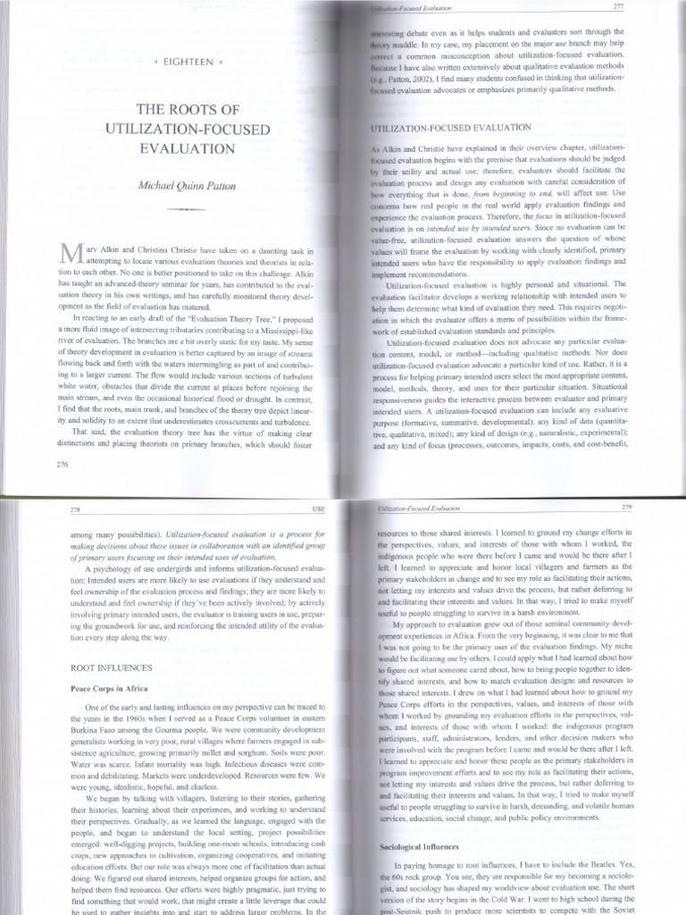 Patton | PDF | Evaluation | Sociology