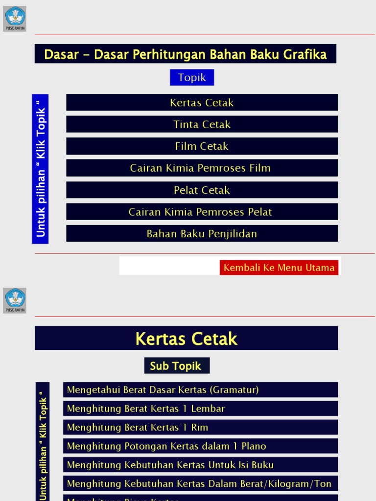 Perhitungan Kebutuhan Kertas dan Biaya | PDF