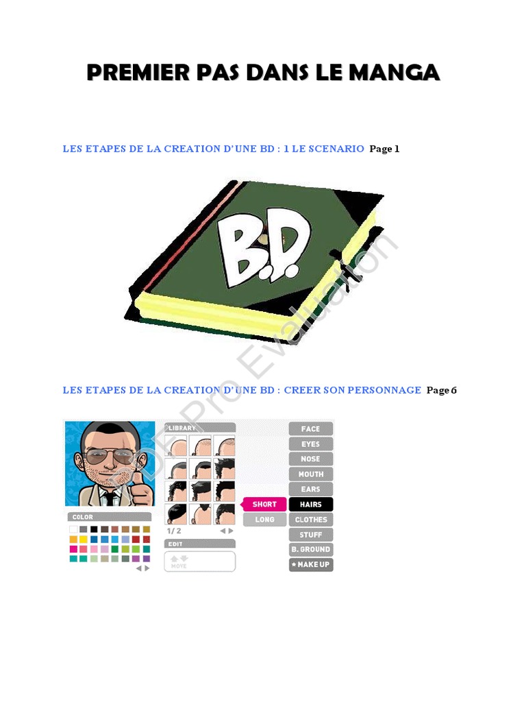 Création de Manga : Guide Complet | PDF