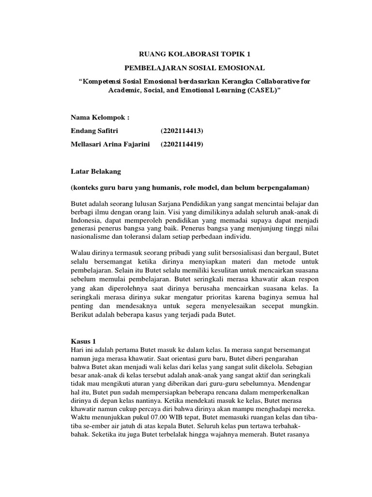 Ruang Kolaborasi Topik 1 | PDF | Kesehatan Holistik