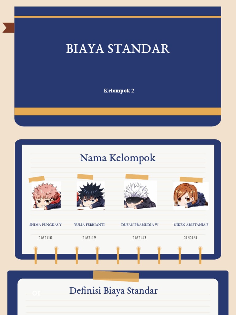 Biaya Standar - Akb - Kelompok 2 | PDF