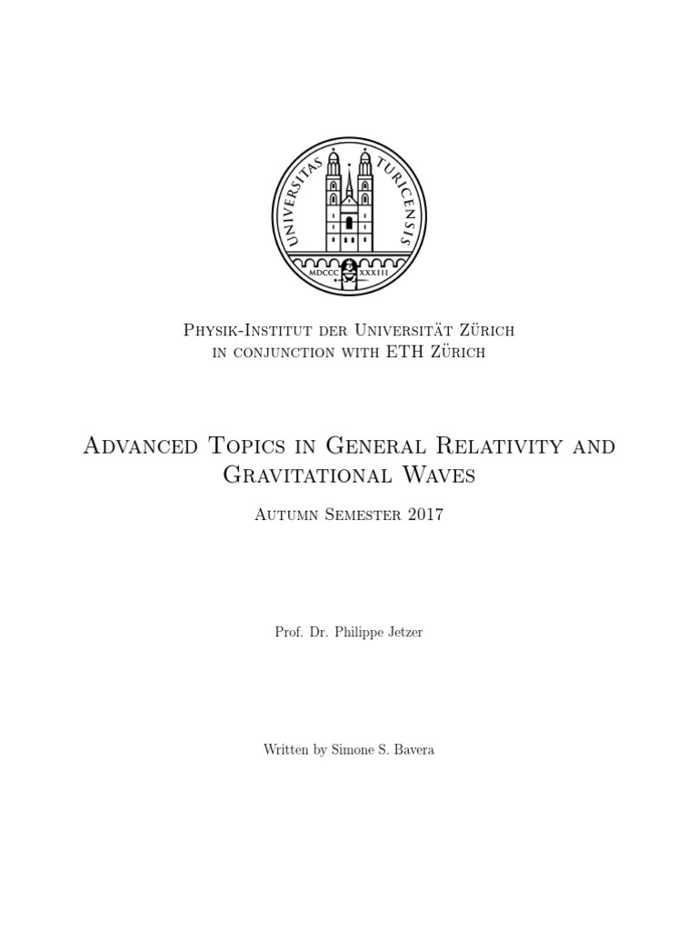 Advanced General Relativity Topics | PDF | Stars | General Relativity