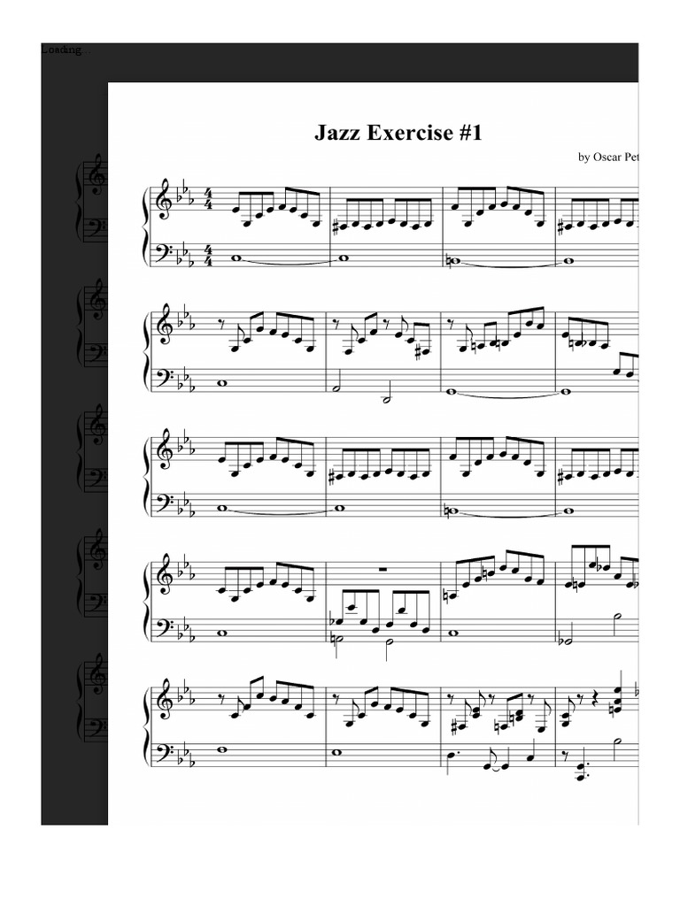 Oscar Peterson-Jazz Exercises PDF | PDF