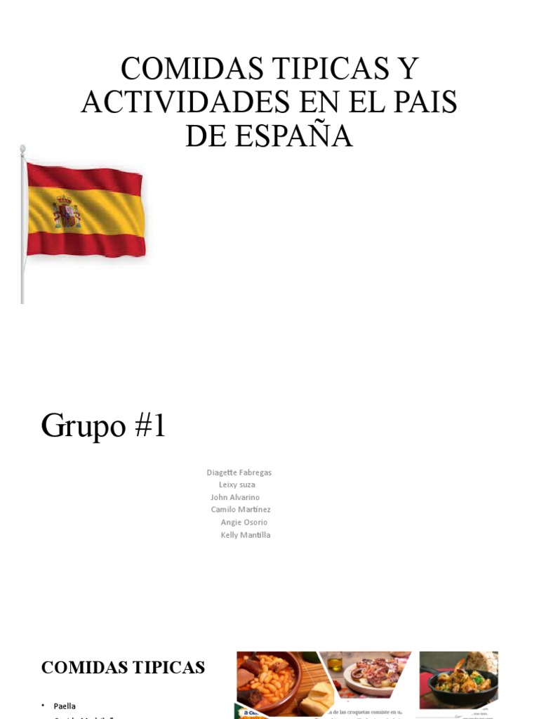 Comidas Típicas de España | PDF | Cocina, comidas y vino | Salud y ...