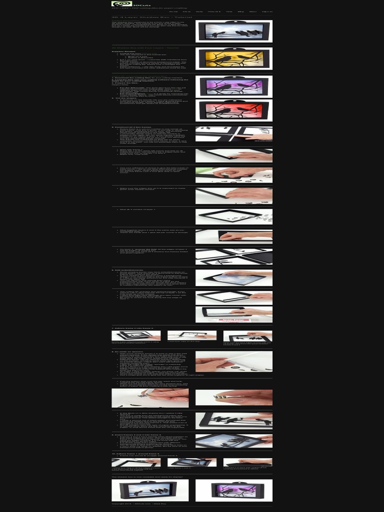 Tutorial - Four Layer Shadow Box | PDF | Adhesive | Conservation And ...