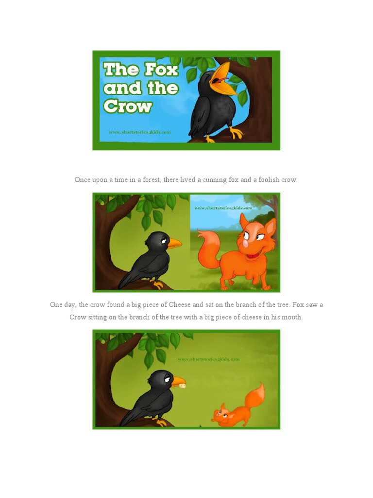 The Cunning Fox and the Foolish Crow | PDF