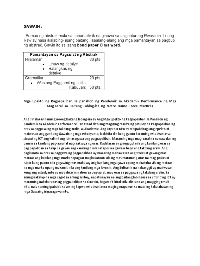 Mga Epekto NG Pagpapaliban Sa Panahon NG Pandemik Sa Akademik ...