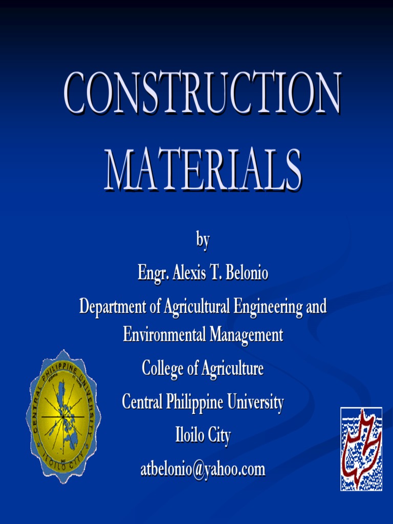 Chapter 02 Construction Materials | PDF | Concrete | Lumber