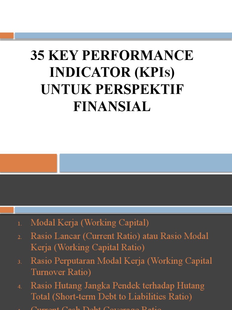 35 KEY PERFORMANCE INDICATOR (KPIs) | PDF