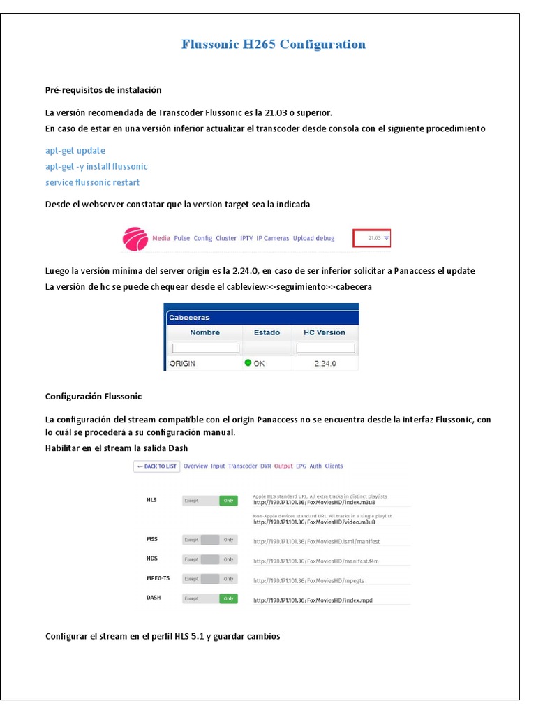 Transcoder Flussonic H265 | PDF | Tecnología