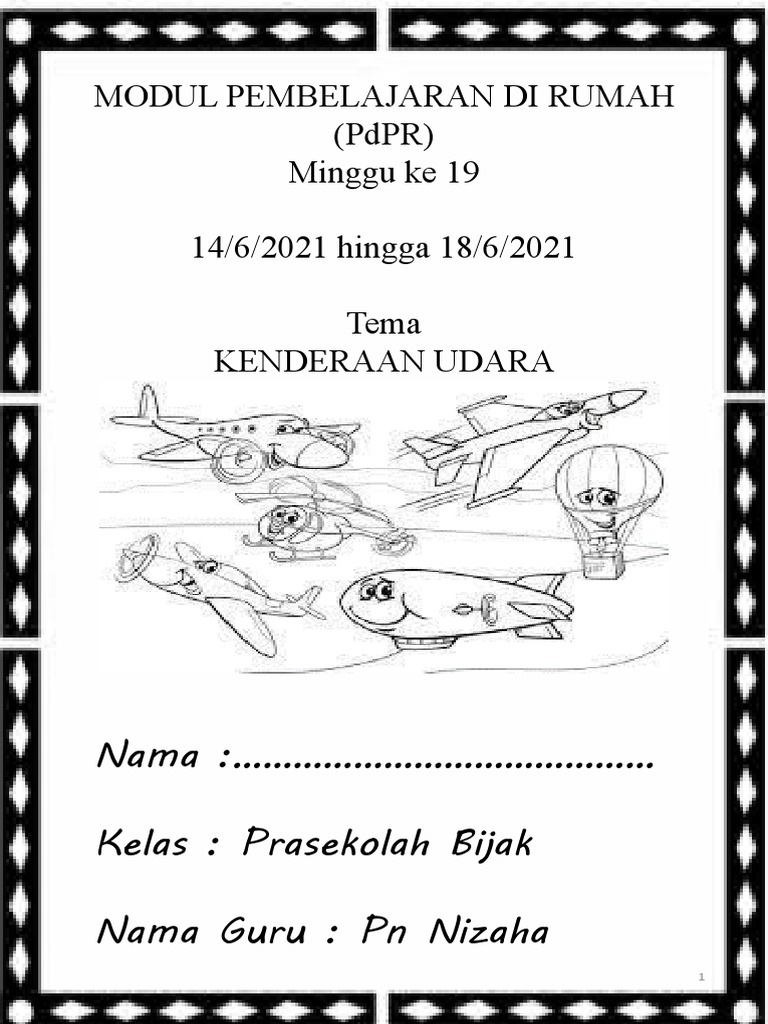 MODUL PDPR MINGGU KE 18 - KENDERAAN UDARA | PDF