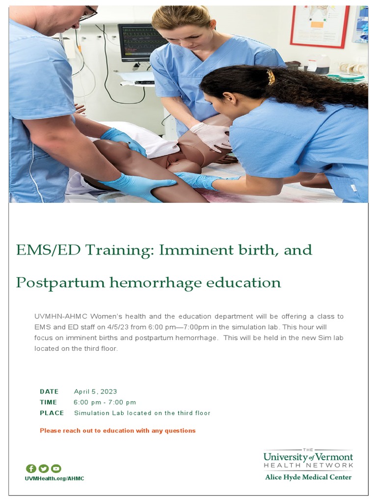 EMS-ED Postpartum Hemorrhage and Birth | PDF
