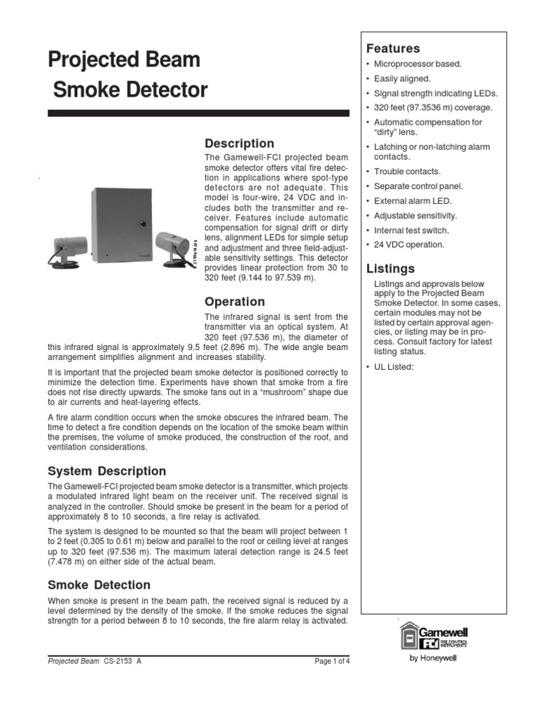 Smoke Detector: Projected Beam | PDF | Smoke | Relay