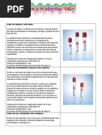 Colores de Tubos Vacutainer | PDF | Sangre | Coagulación