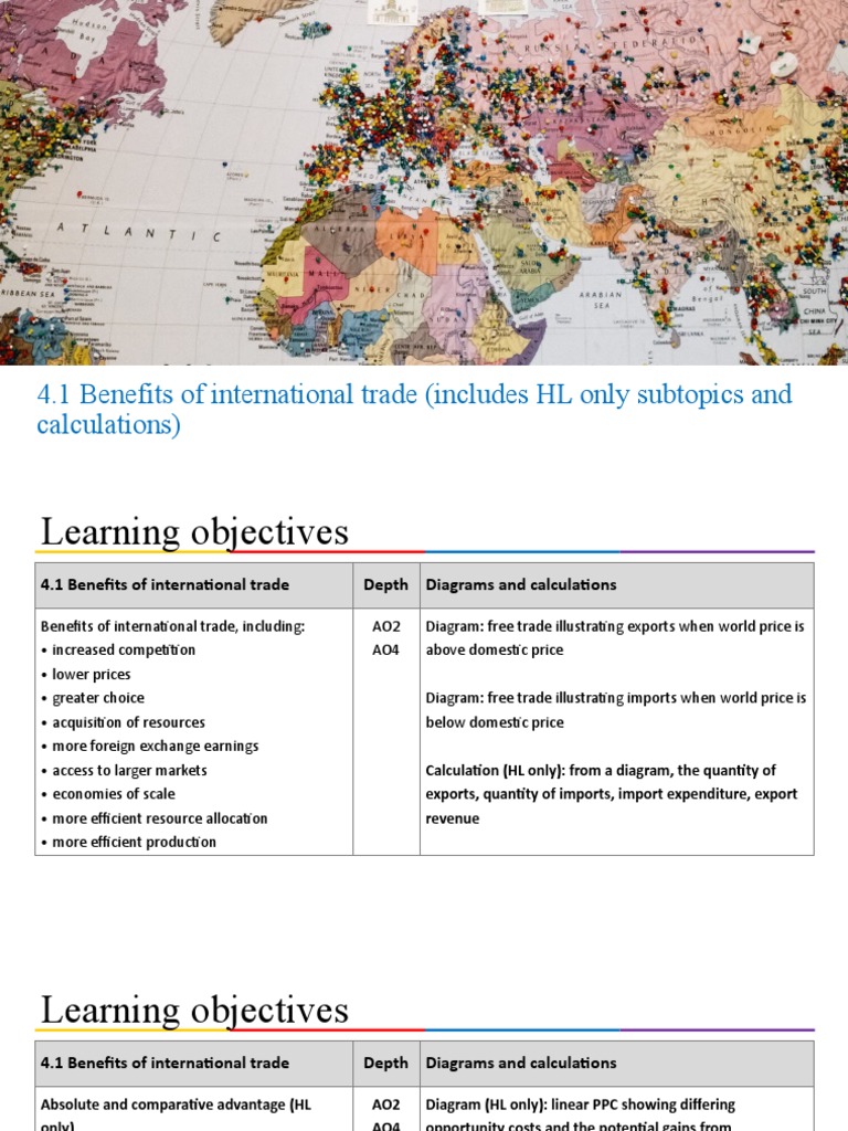 Benefits of Trade PPT IB Eco | PDF