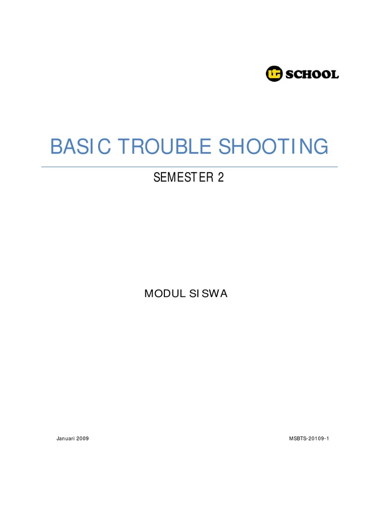 Basic Trouble Shooting | PDF