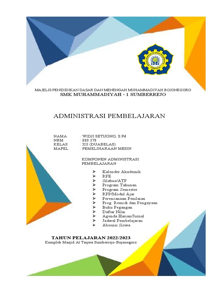Cover Perangkat Pembelajaran | PDF