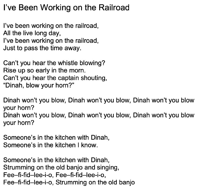 I've Been Working On The Railroad | PDF