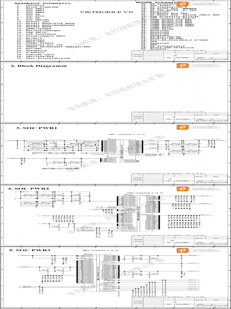 Huawei Honor V8 Schematic PDF | PDF