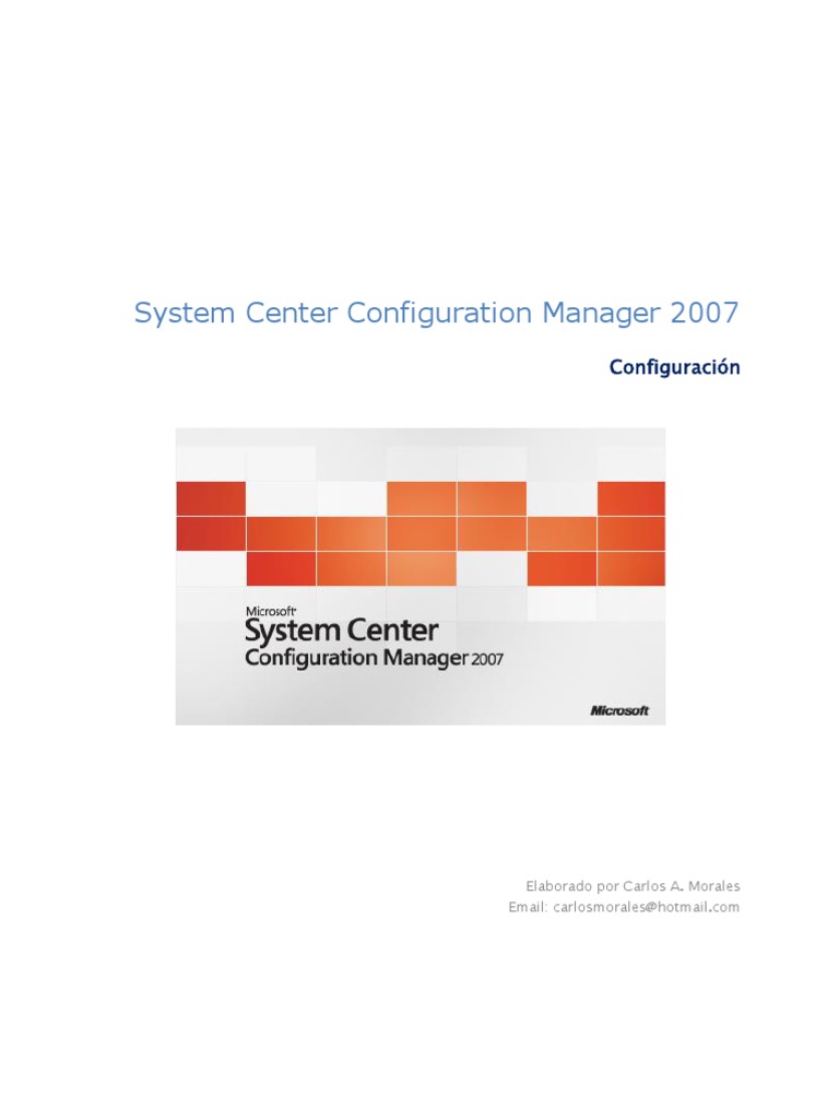 Configuracion Configuration Manager | PDF | Active Directory | Software