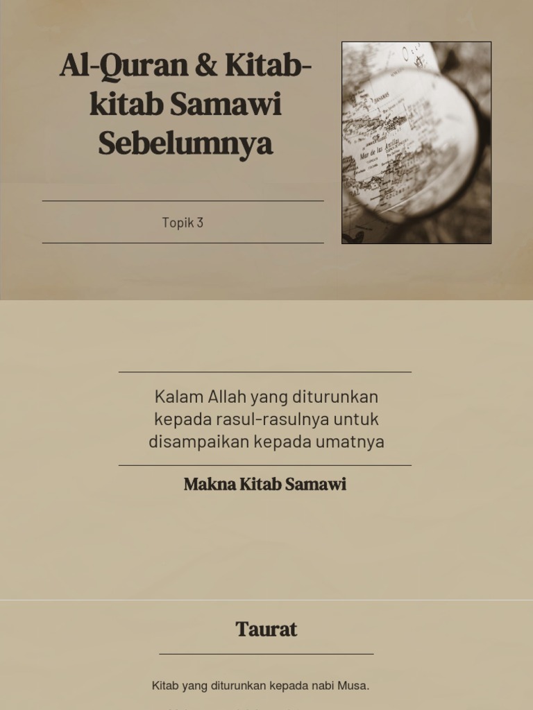 Topik 3 Al-Quran & Kitab Samawi Sebelumnya | PDF