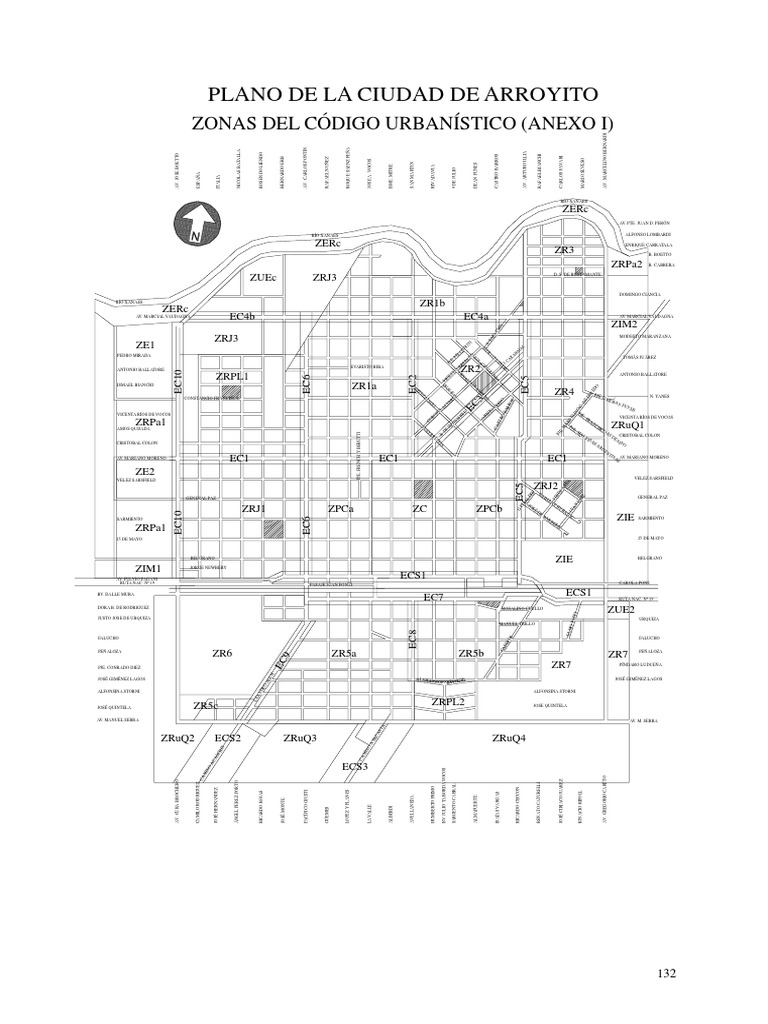 Mapa Urbanístico de Arroyito, Córdoba | PDF