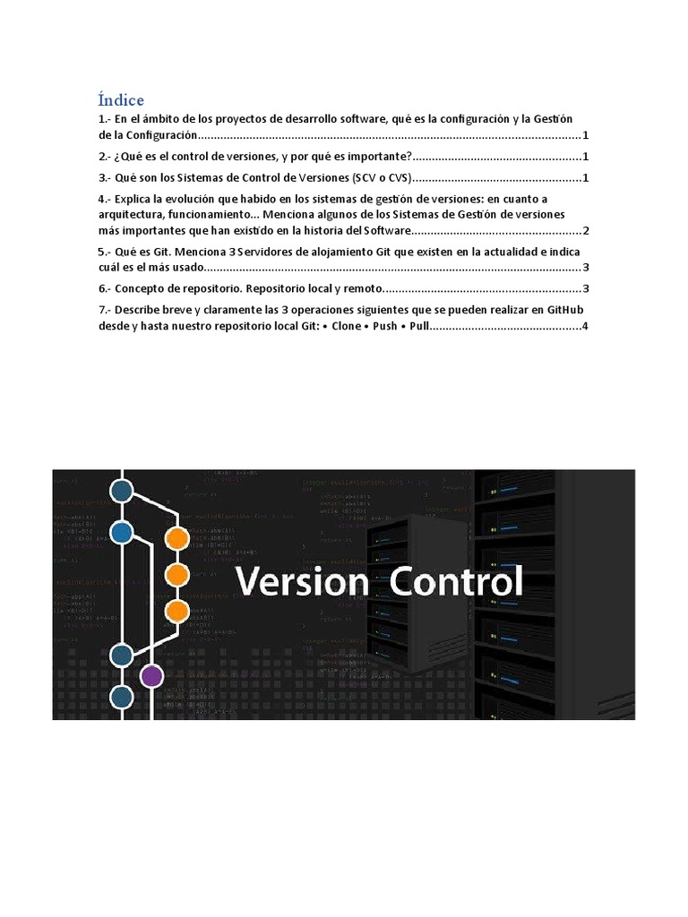 Control de Versiones | PDF | Control de versiones | Software