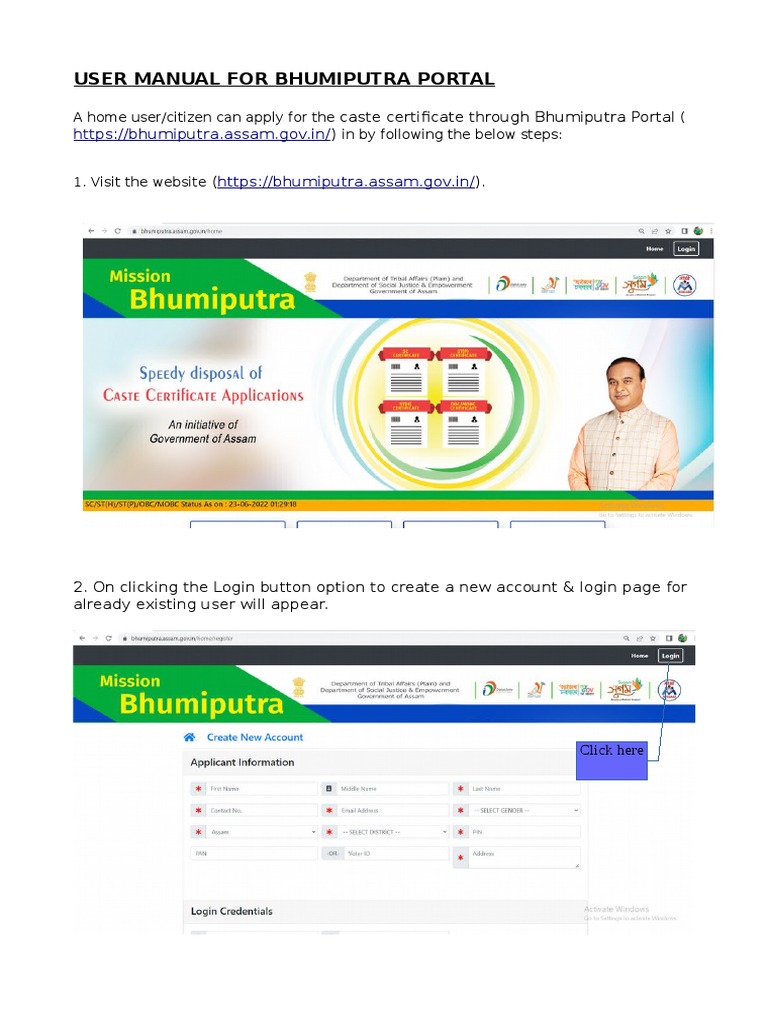 Bhumiputra User Manual | PDF | Login | User (Computing)