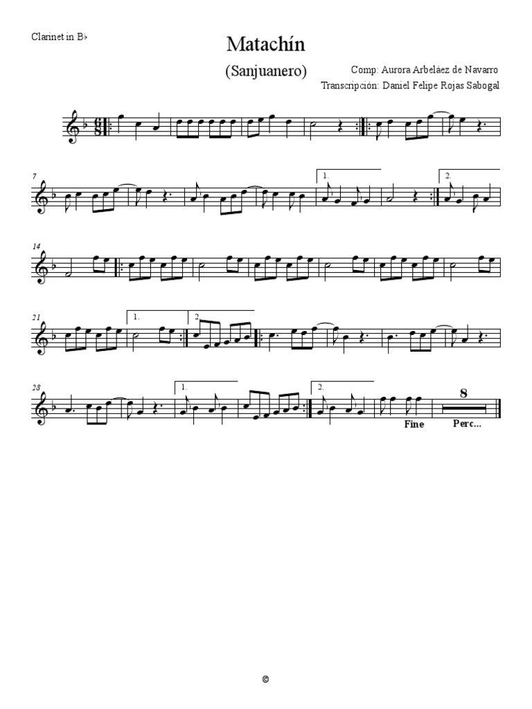 Clarinete Matachin Sanjuanero | PDF