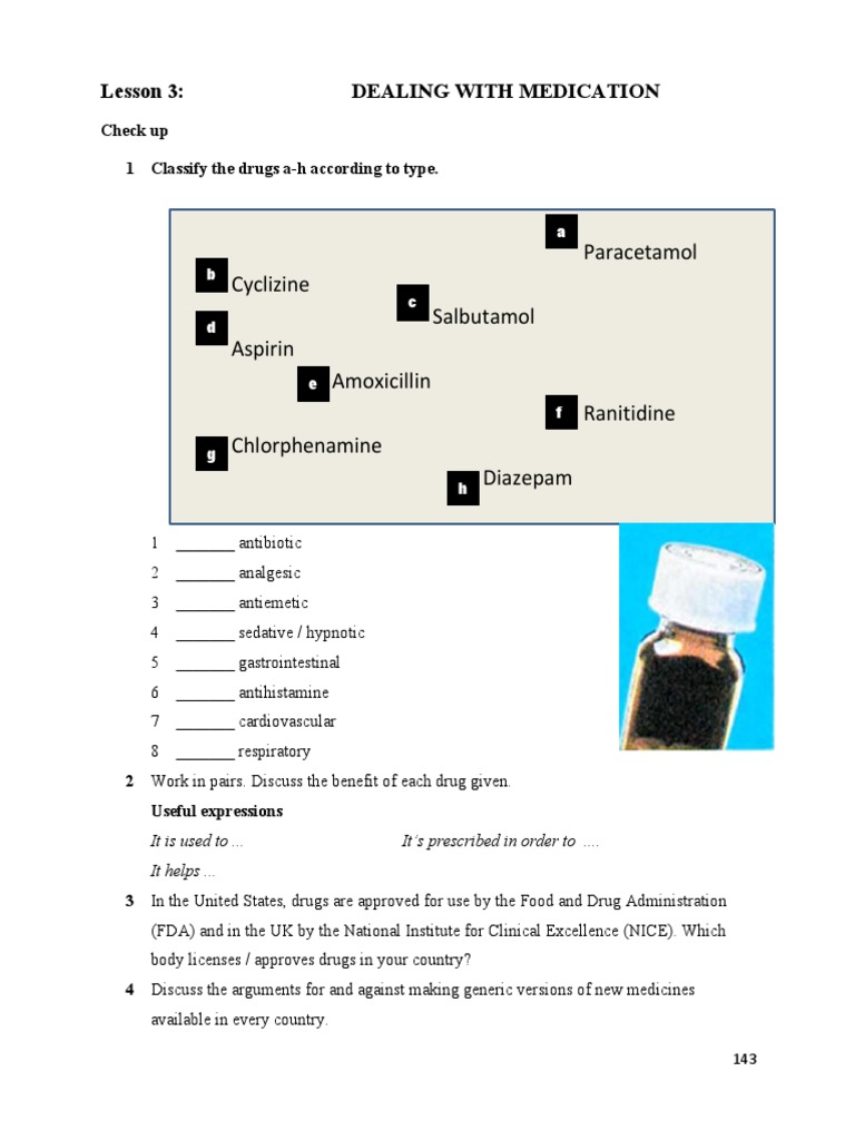 Lesson 3 Dealing With Medication | PDF | Nurse Practitioner | Public ...
