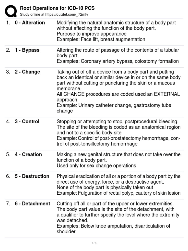 Icd Pcs-Root Operations | Download Free PDF | Medical Specialties ... Icd Pcs-Root Operations | Download Free PDF | Medical Specialties ...