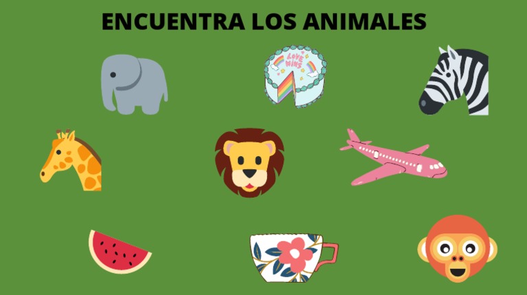 Encuentra los Animales: Actividades y Recursos | PDF