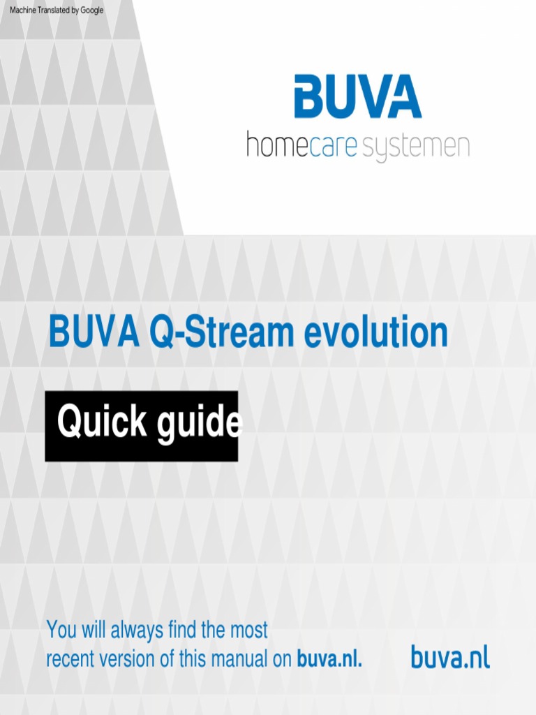 BUVA Q-Stream Evolution Quick Guide | PDF | Mains Electricity ...