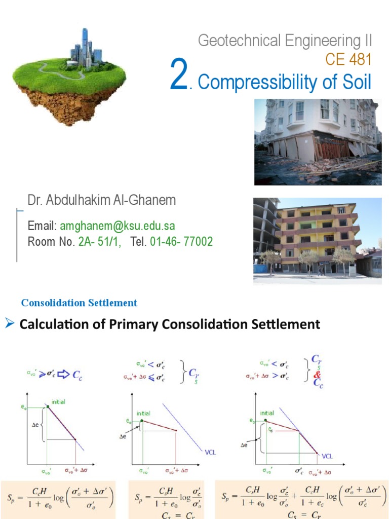 GE II - 2. Compressibility-Examples | PDF | Geotechnical Engineering ...