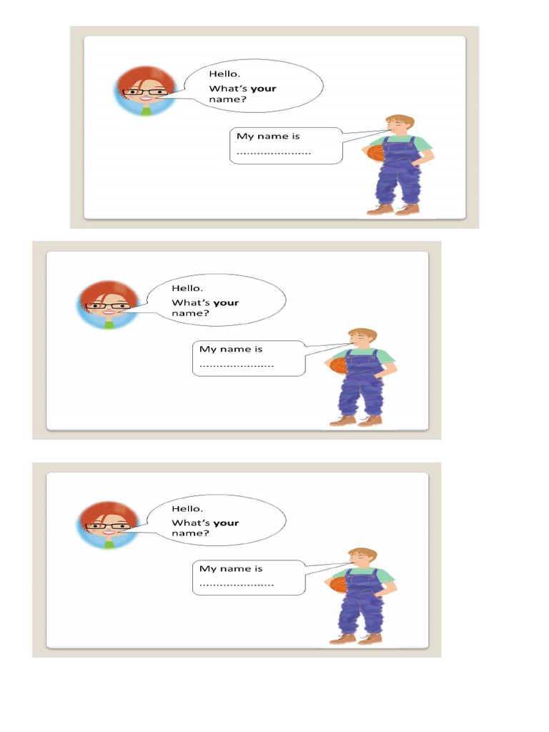 Ingles Mi Nombre Es | PDF