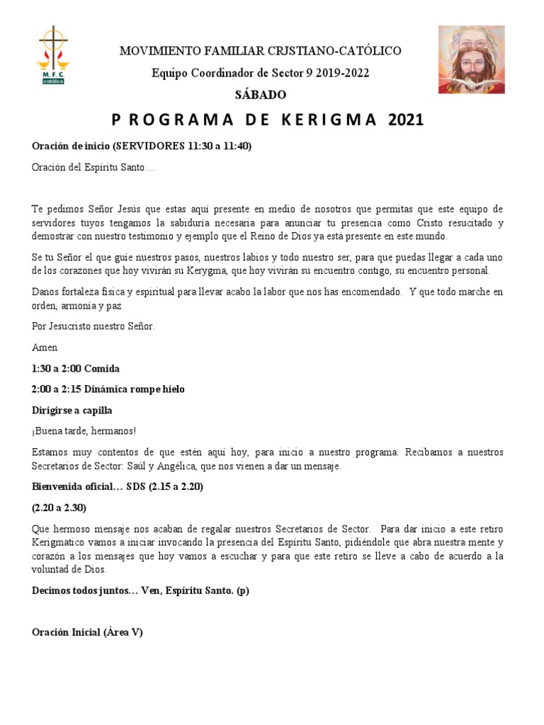 Programa Guion | PDF | Pecado | Oración