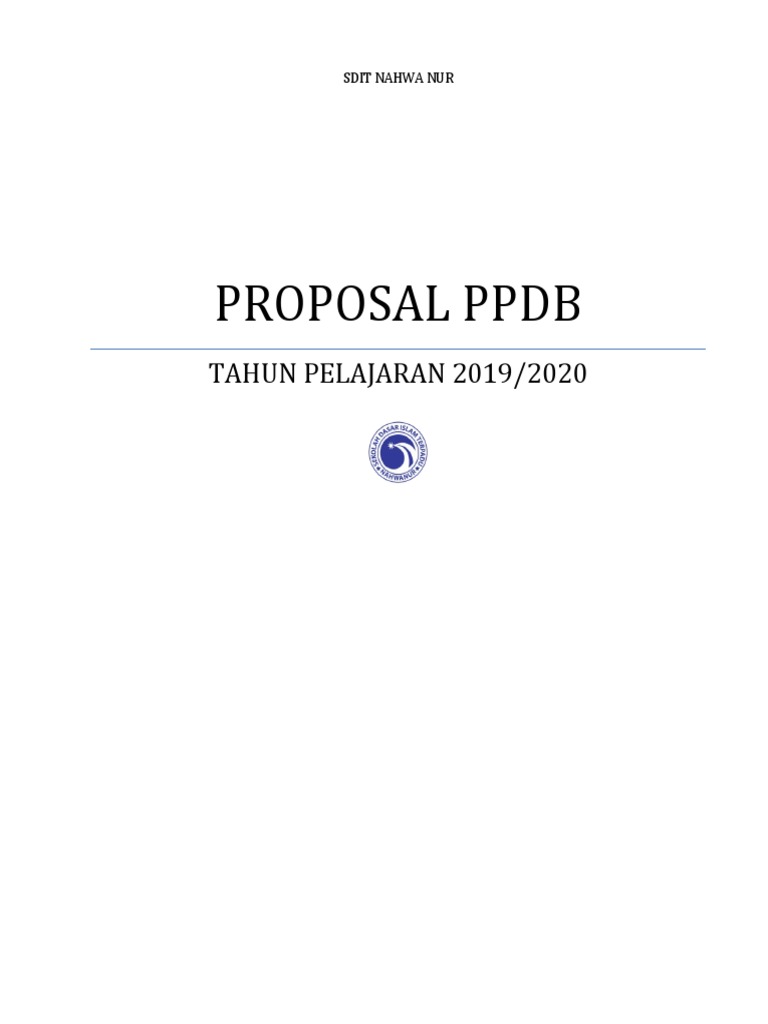 Proposal PPDB 2019 | PDF