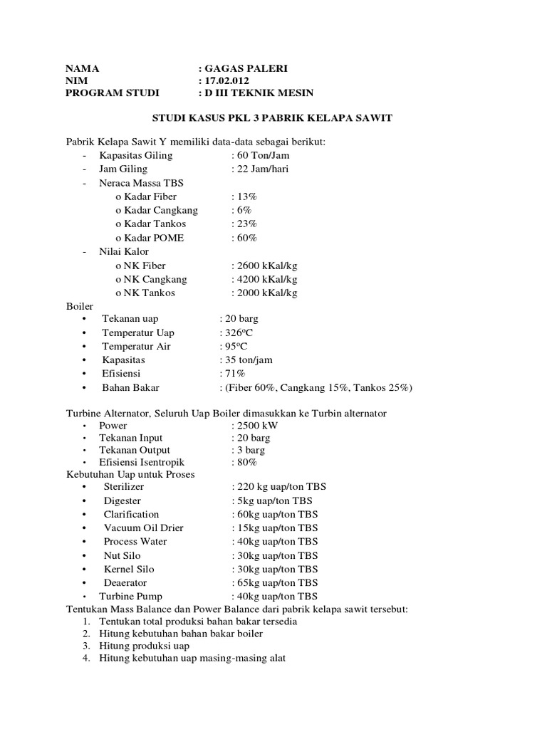 Perhitungan PKS PDF | PDF