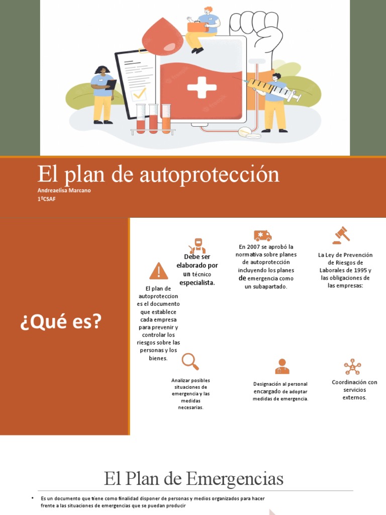 El Plan De Autoprotección Pdf Primeros Auxilios Emergencia
