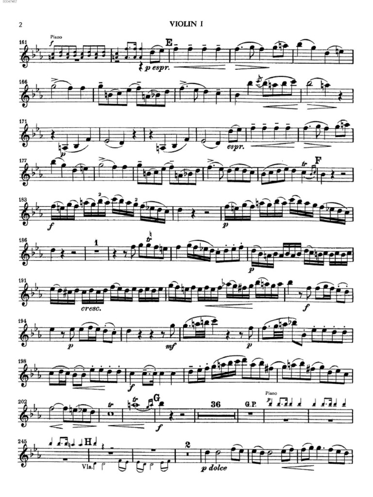 Sinfonia Concertante Mozart 297 Violin 1 (Arrastrado) | PDF