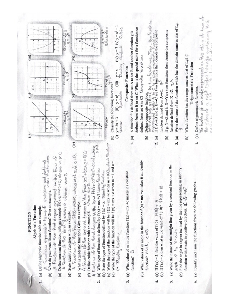 Optional Maths 1M Questions | PDF