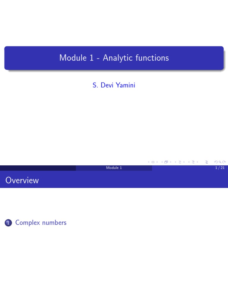 Module1 Analytic Functions Pdf Download Free Pdf Function Mathematics Analytic Function 