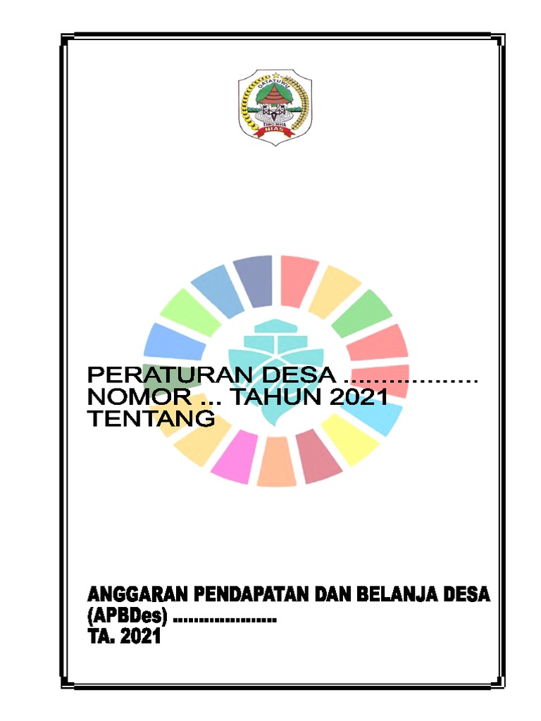 00 COVER APBDesa | PDF