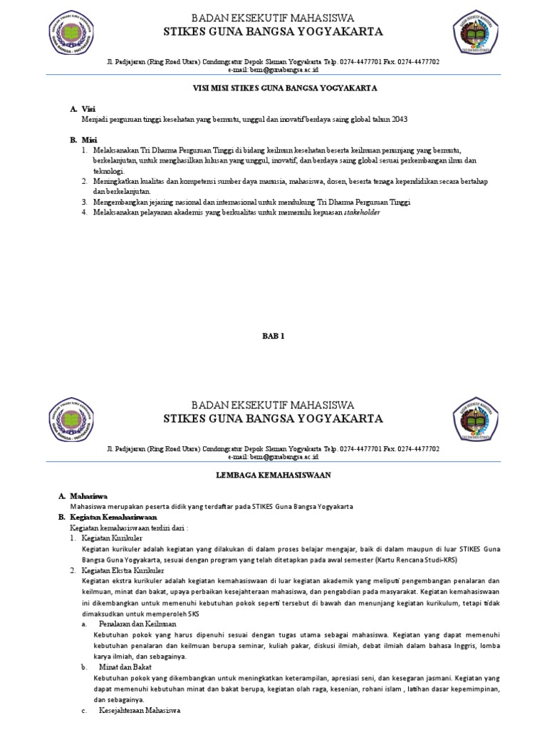 Program Kerja Bem | PDF